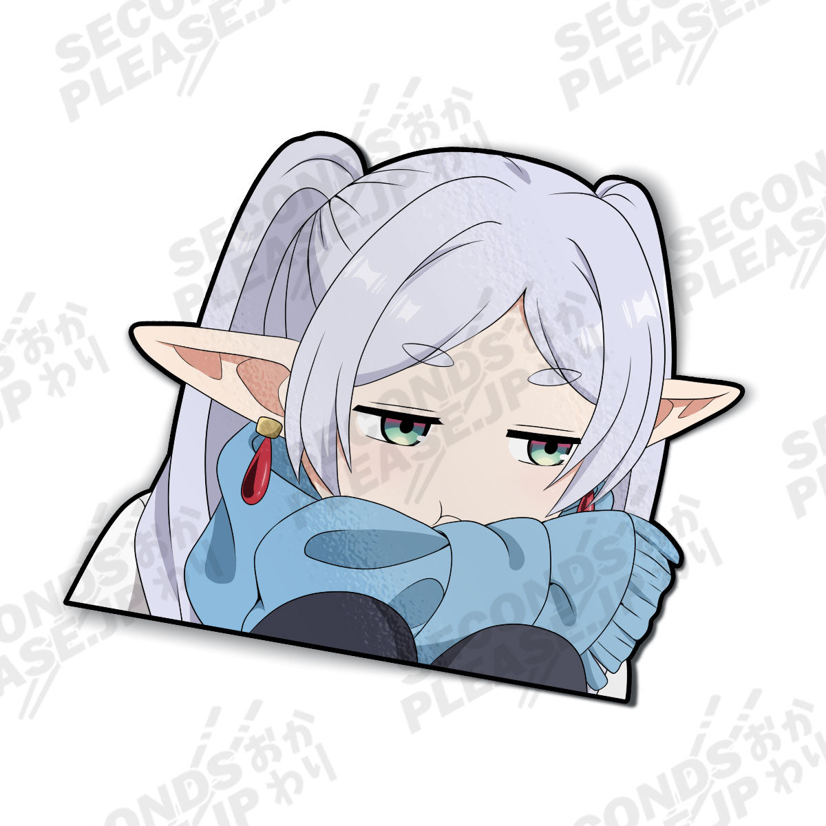 Frieren Pout Kiss-Cut – Seconds Please!